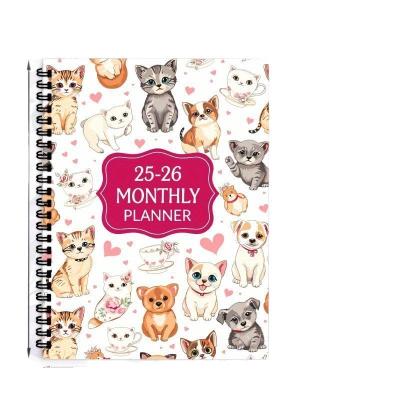 China 5.8x8.3 Inches Vintage Spiral Hardcover Notebook 100 Pages Lined Journal for sale
