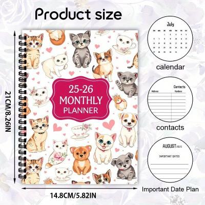 China Professional Custom Journal Notebook with Elastic Band Closure and Spiral Binding for sale