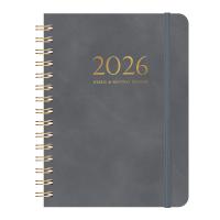 China Custom Spiral Hardcover Notebook 5.8x8.3 Inches 100 Pages FSC Certified for Business for sale