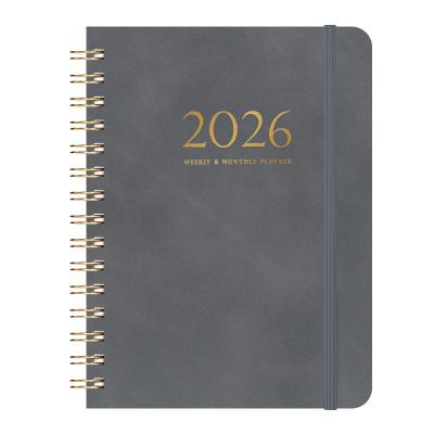 China Custom Spiral Hardcover Notebook 5.8x8.3 Inches 100 Pages FSC Certified for Business for sale