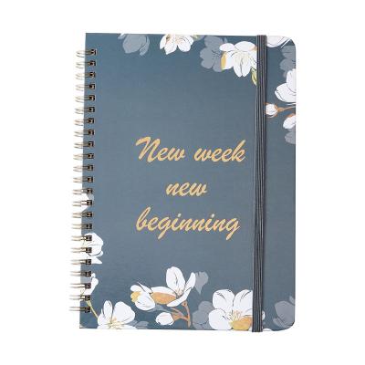 China Custom Spiral Hardcover Notebook 5.8x8.3 Inches 100 Pages FSC Certified for sale