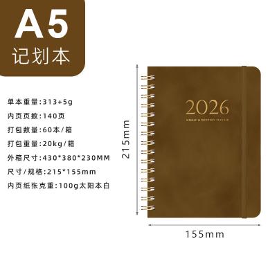 China Custom Spiral Hardcover Notebook 100 Lined Pages 5.8x8.3 Inches FSC Certified for sale