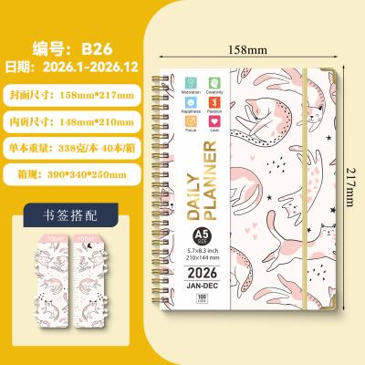 China Spiral Hardcover Notebook Binding Type Spiral 100 Pages Customized Color Perfect For Office School And Creative Projects for sale