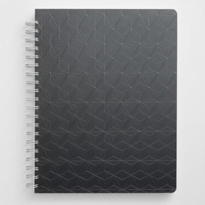 China One Subject Spiral Hardcover Notebook Featuring Embossed Design Technique Perfect for Note Taking and Daily Organization for sale