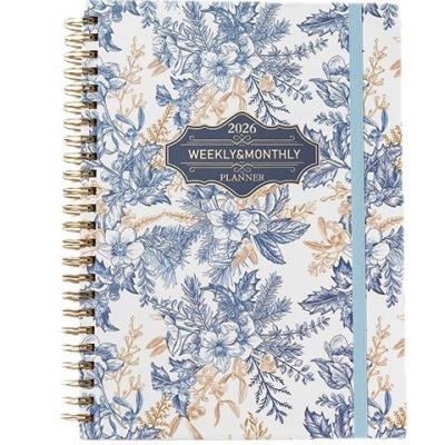 China Custom Spiral Hardcover Notebook 100 Pages 5.8x8.3 Inches for Business Gifts for sale