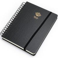 China Embossed Spiral Hardcover Notebook 100 Pages 5.8x8.3 Inches for Artists and Professionals for sale