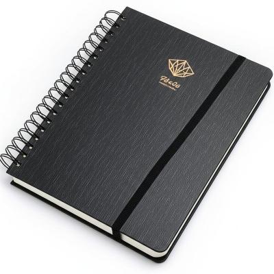 China Embossed Spiral Hardcover Notebook 100 Pages 5.8x8.3 Inches for Artists and Professionals for sale