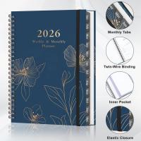 China Hardcover Spiral Notebook 100 Pages 5.8x8.3 Inches Durable Paper for Note Taking Planning for sale