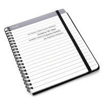 China Spiral Hardcover Notebook 100 Pages 5.8x8.3 Inches for Business Records and Personal Journaling for sale