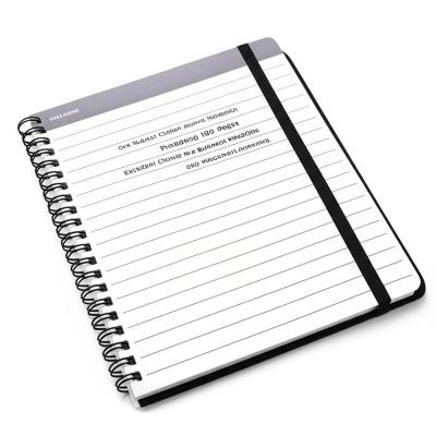 China Spiral Hardcover Notebook 100 Pages 5.8x8.3 Inches for Business Records and Personal Journaling for sale