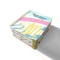 China Custom Spiral Hardcover Notebook 100 Pages 5.8x8.3 Inches Logo Printing One Subject Journal for sale