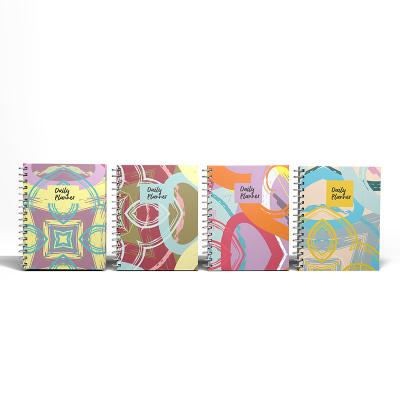 China Custom Logo Spiral Hardcover Notebook 100 Pages 5.8x8.3 Inches Durable Binding for Business for sale