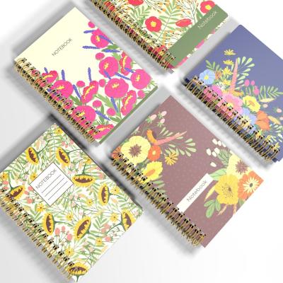 China Custom Spiral Hardcover Notebook 100 Pages White Paper 5.8x8.3 Inches for Corporate Gifts Office Journaling for sale