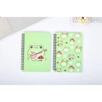 China Black Spiral Hardcover Notebook 100 Pages 5.8x8.3 Inches Durable Cover for Note Taking for sale