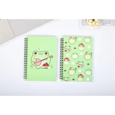 China Black Spiral Hardcover Notebook 100 Pages 5.8x8.3 Inches Durable Cover for Note Taking for sale