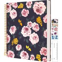 China Spiral Hardcover Notebook 5.8x8.3 Inches 100 Pages Black Durable Writing Journal for sale