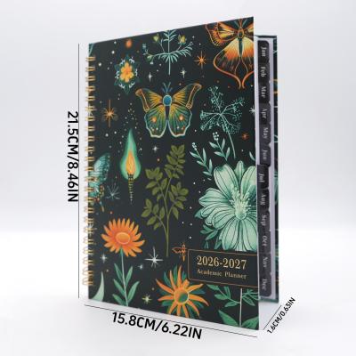 China Custom Logo Spiral Hardcover Notebook 100 Pages 5.8x8.3 Inches for Journaling and Business for sale