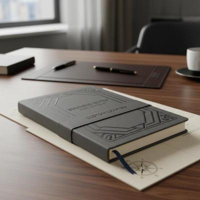 China Embossed Custom Journal Notebook 5.8x8.3 Inches 100 Pages Spiral Hardcover for Business Meetings for sale