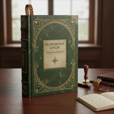 China Hardcover Journal Book Printing 5.8x8.3 Inches 100 Sheets Vintage Style for Corporate Branding for sale