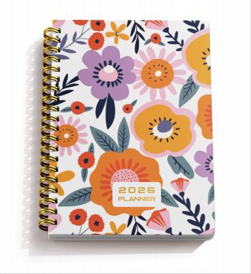 China Custom Embossed Spiral Hardcover Notebook 5.8x8.3 Inches 100 Pages for Professionals Students Artists for sale