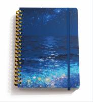 China Spiral Hardcover Notebook 5.8x8.3 Inches 100 Pages Lined Journal for Professional Planning and Daily Writing for sale