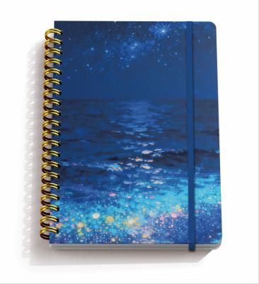 China Spiral Hardcover Notebook 5.8x8.3 Inches 100 Pages Lined Journal for Professional Planning and Daily Writing for sale