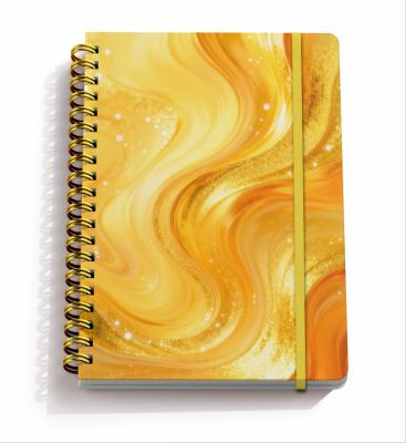 China Custom Spiral Hardcover Notebook A5 80 GSM Lined Paper Pastel Color Scheme for Business Events for sale