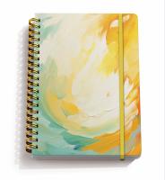 China Custom Logo Spiral Hardcover Notebook 100 Pages 5.8x8.3 Inches for Corporate Gifts for sale