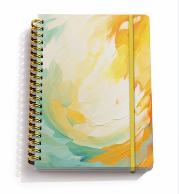 China Custom Logo Spiral Hardcover Notebook 100 Pages 5.8x8.3 Inches for Corporate Gifts for sale