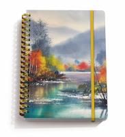 China Custom 5.8x8.3 Inch Spiral Hardcover Notebook 100 Pages One Subject for Business Professionals for sale