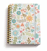 China Embossed Spiral Hardcover Notebook 5.8x8.3 Inches 100 Pages White Pages for Professionals for sale
