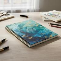 China Custom A5 Spiral Hardcover Notebook 80 GSM Lined Paper for Professionals Students and Creatives for sale