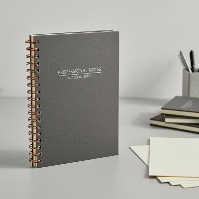 China 80 GSM Spiral Hardcover Notebook A5 6x8.5 Inches Lined Pages for Professional Academic Use for sale
