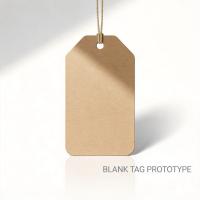 China Custom Cardstock Hang Tags 2x3 Inches with Custom Hole Placement for Apparel Branding for sale