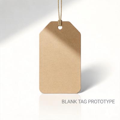 China Custom Cardstock Hang Tags 2x3 Inches with Custom Hole Placement for Apparel Branding for sale