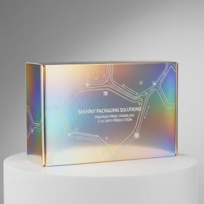 China Custom Shinny Paperboard Product Packaging Box 500 Units Minimum Order 7-10 Days Production for sale
