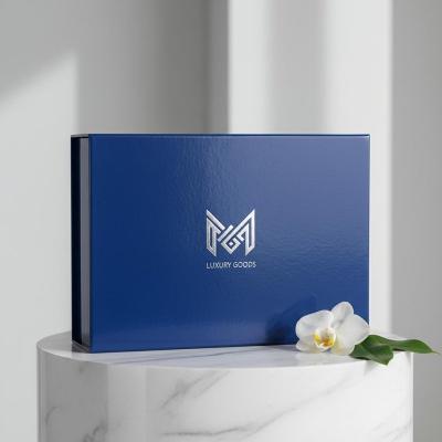 China Custom Rigid Paper Packaging Box with Glossy Finish for Luxury Products 500 Units MOQ for sale
