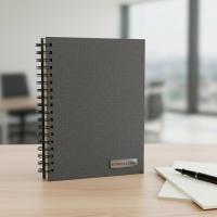 China A5 Lined Spiral Hardcover Notebook 0.5 lb Durable Binding for Business Meetings Journaling for sale