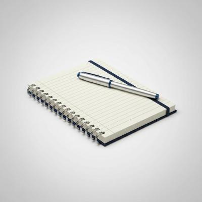 China A5 Lined Spiral Hardcover Notebook 5.8 x 8.3 Inches 80 GSM Paper for Professional Academic Use for sale