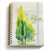 China Spiral Hardcover Notebook customizable spiral bound notebook with 300gsm hardcover protection suitable for professional and personal for sale