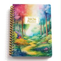 China Spiral Hardcover Notebook customizable spiral bound notebook with 300gsm hardcover protection suitable for professional and personal for sale