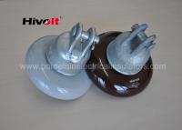 China ANSI 52-1 Porcelain Suspension Insulator 44KN Strength 178mm Creepage Anti-Fog Design for sale
