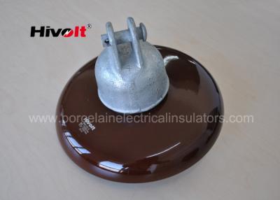 China 11kV 33kV Brown Porcelain Suspension Insulator - 70KN Strength, 292mm Creepage Distance for Distribution Lines for sale