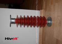 China HCR-46 Red Polymer Post Insulator 46kV 450mm Length 6KN Strength for Switch Gear Parts for sale