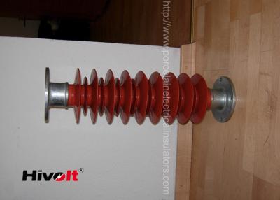 China HCR-46 Red Polymer Post Insulator 46kV 450mm Length 6KN Strength for Switch Gear Parts for sale