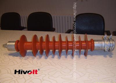 China 36kV IEC Standard Composite Dead End Insulator with Red Silicone Rubber for Railway Networks for sale