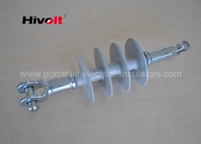 China DS-15 Grey Silicone Rubber Dead End Insulator with Fiber Glass Core 15kV 330mm Length 70KN Load for sale