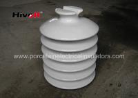 China HIVOLT 36kV White Porcelain Pin Type Insulator - 350mm Height, 900mm Creepage Distance for High Voltage Distribution Lines for sale
