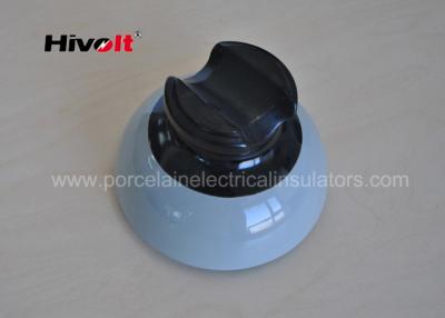 China ANSI 55-5 Grey High Voltage Ceramic Insulator 124mm Height 305mm Creepage Distance for sale