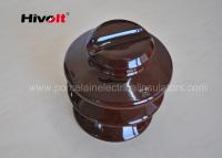 China HIVOLT 24kV Pin Post Porcelain Insulator SDI30 185mm Length 400mm Creepage Distance for sale